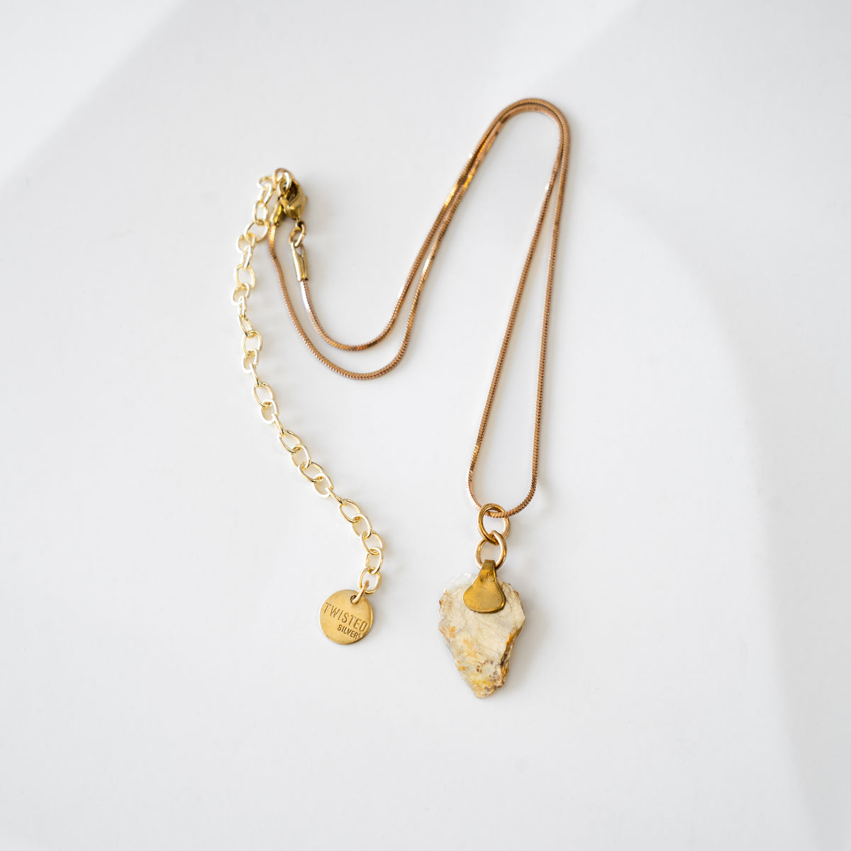 MINI MICA Necklace – Twisted Silver